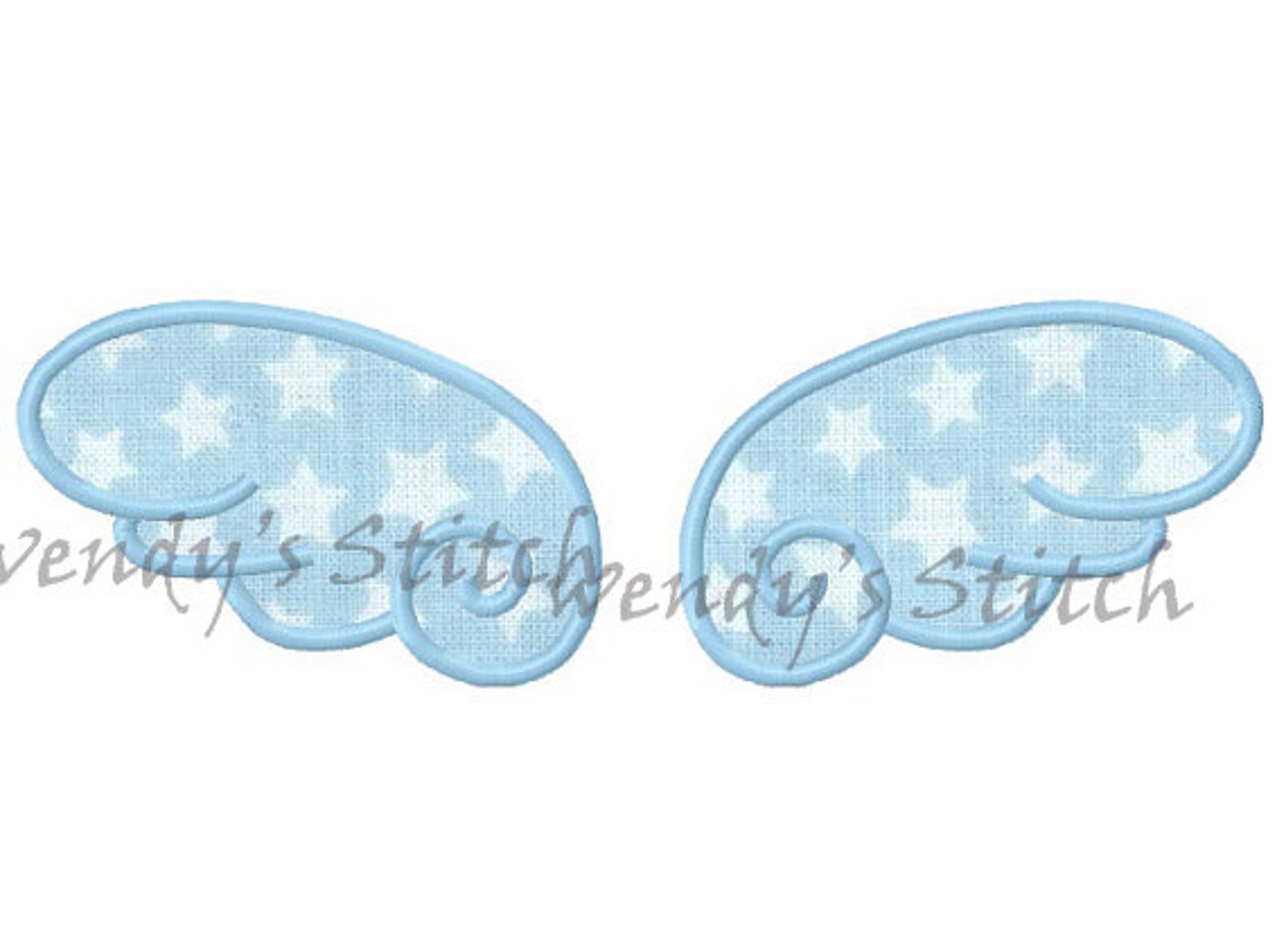 Angel Wings Applique Machine Embroidery Design Instant - Etsy