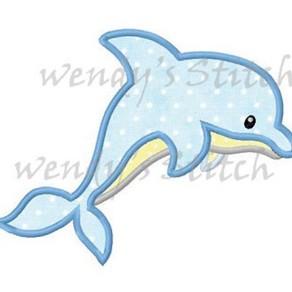 Dolphin Applique - Etsy
