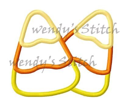 Two Candy Corn Machine Embroidery Design Candy Corns Applique - Etsy