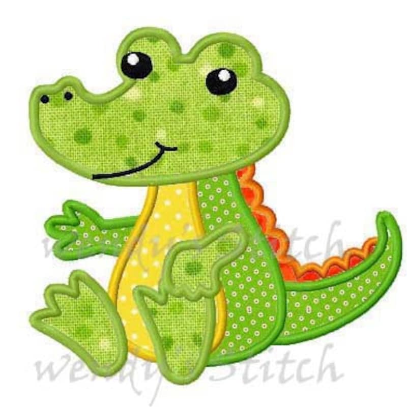 Alligator Applique - Etsy