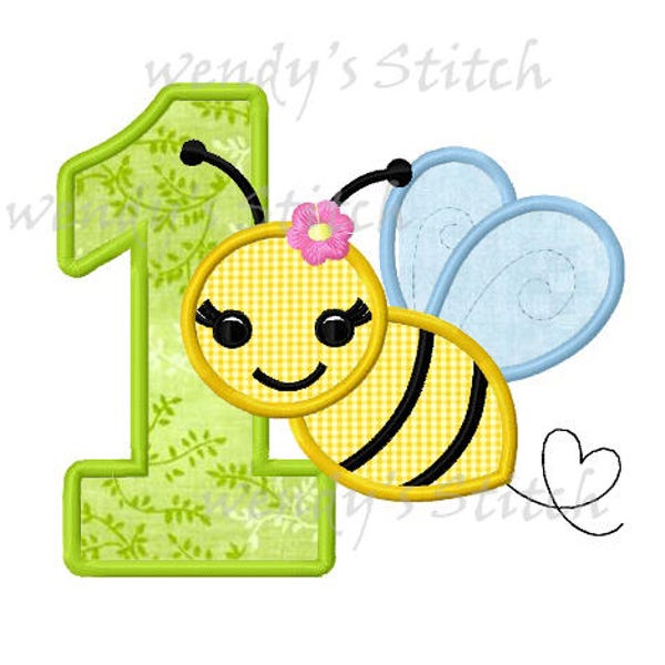 Bee Applique - Etsy