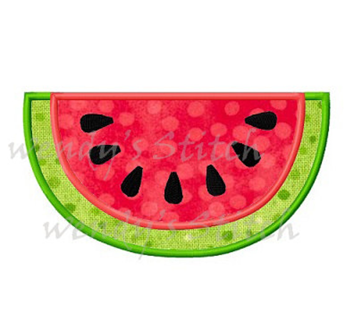 Watermelon Applique Machine Embroidery Design Instant Download - Etsy