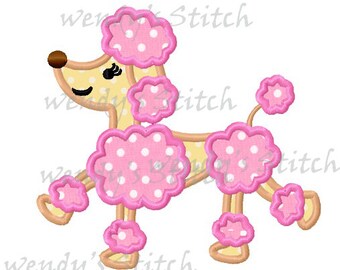 Poodle Applique - Etsy