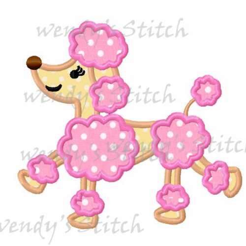 Dog Paw Print Applique Machine Embroidery Design Satin Stitch - Etsy