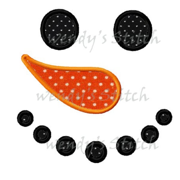 Snowman Face Embroidery - Etsy