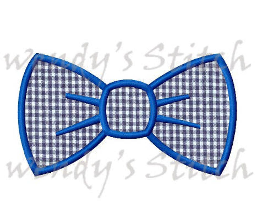 Bow Tie Applique Machine Embroidery Design - Etsy