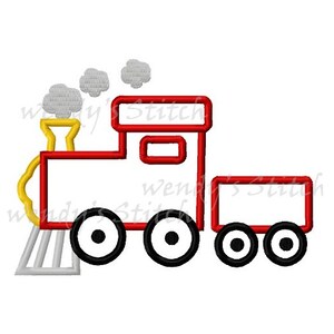 Train Applique Machine Embroidery Design Digital Pattern Instant ...