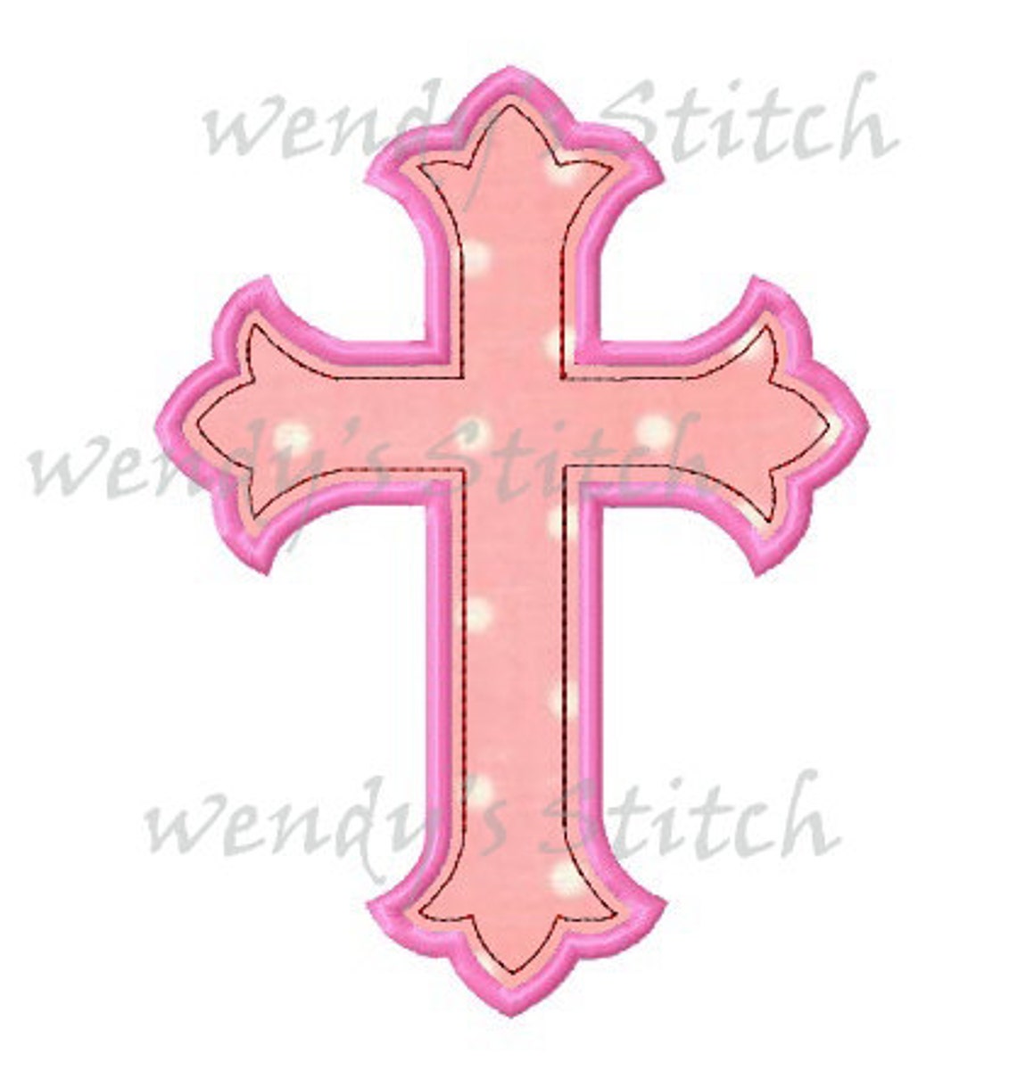Cross Applique Machine Embroidery Design Digital Pattern - Etsy