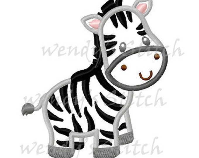 Zebra Applique Machine Embroidery Design - Etsy