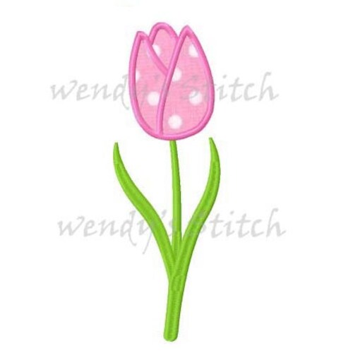 Spring Flowers Applique Machine Embroidery Design - Etsy