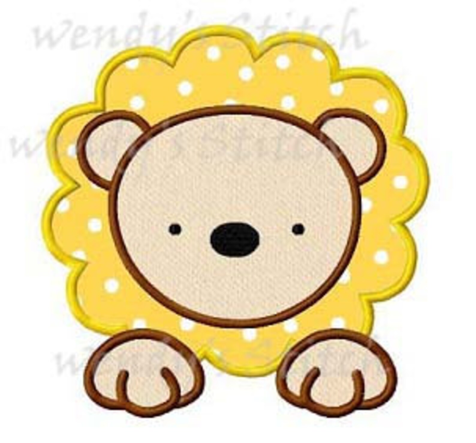 Lion Applique Machine Embroidery Design Digital Pattern - Etsy
