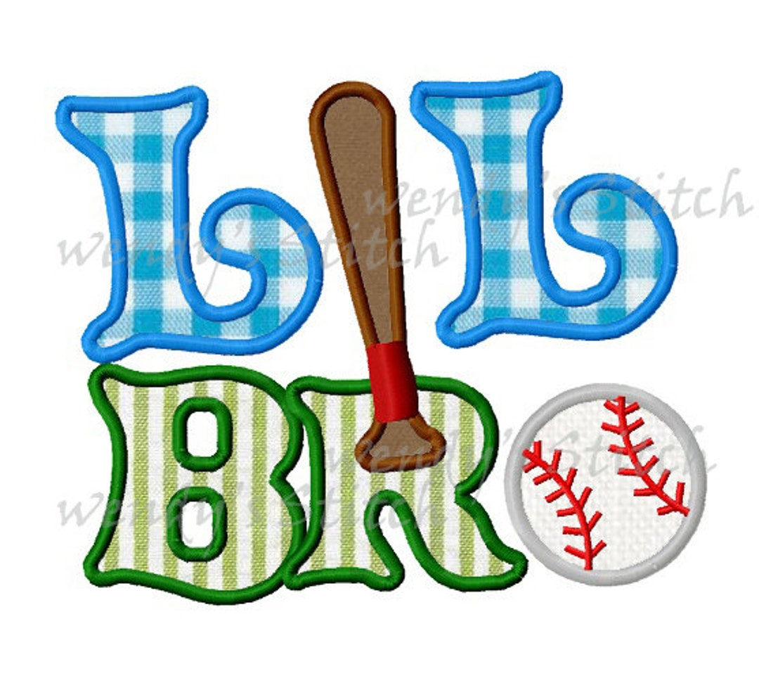 Lil Brother Applique Machine Embroidery Design Digital Pattern - Etsy