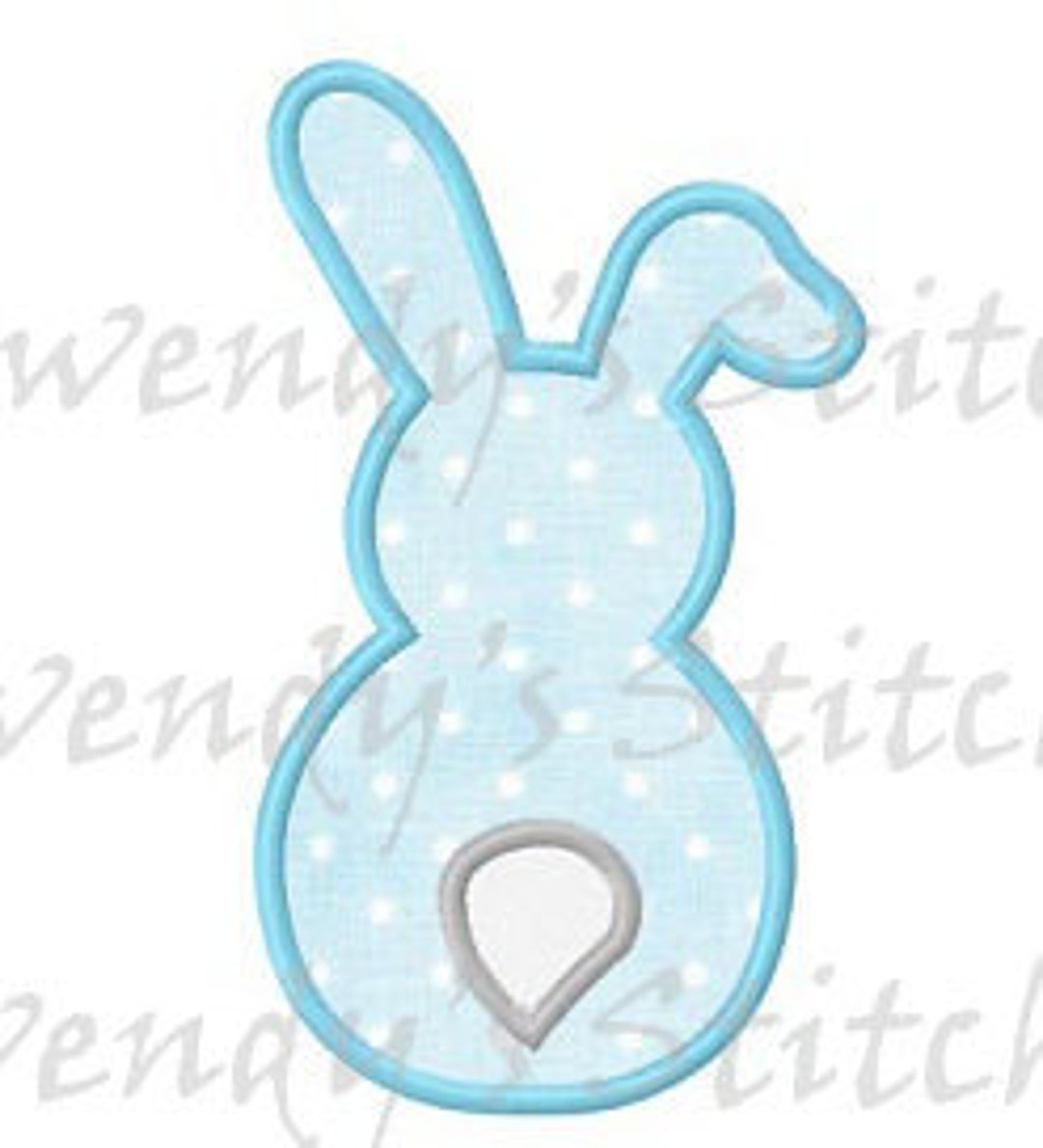 Bunny Applique #2 Machine Embroidery Design Digital Pattern - Etsy