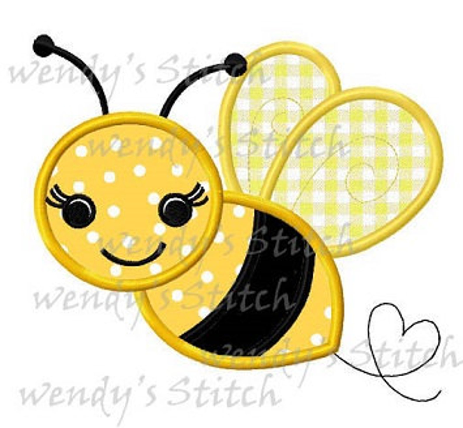 Bumble Bee Applique Machine Embroidery Digtial Design - Etsy