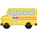 School Bus Applique Machine Embroidery Design - Etsy