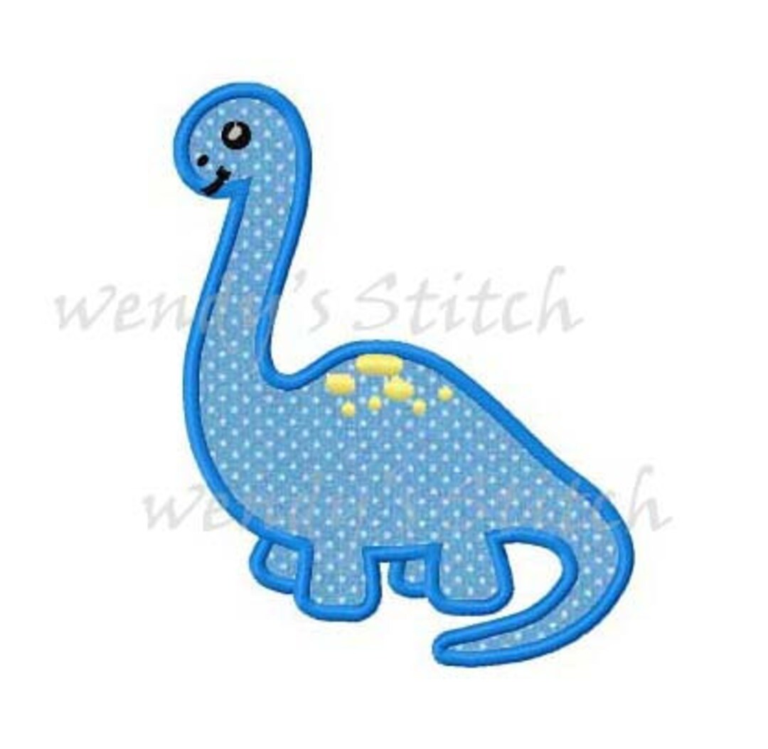 Dinosaur Applique Machine Embroidery Design Digital Pattern Instant ...