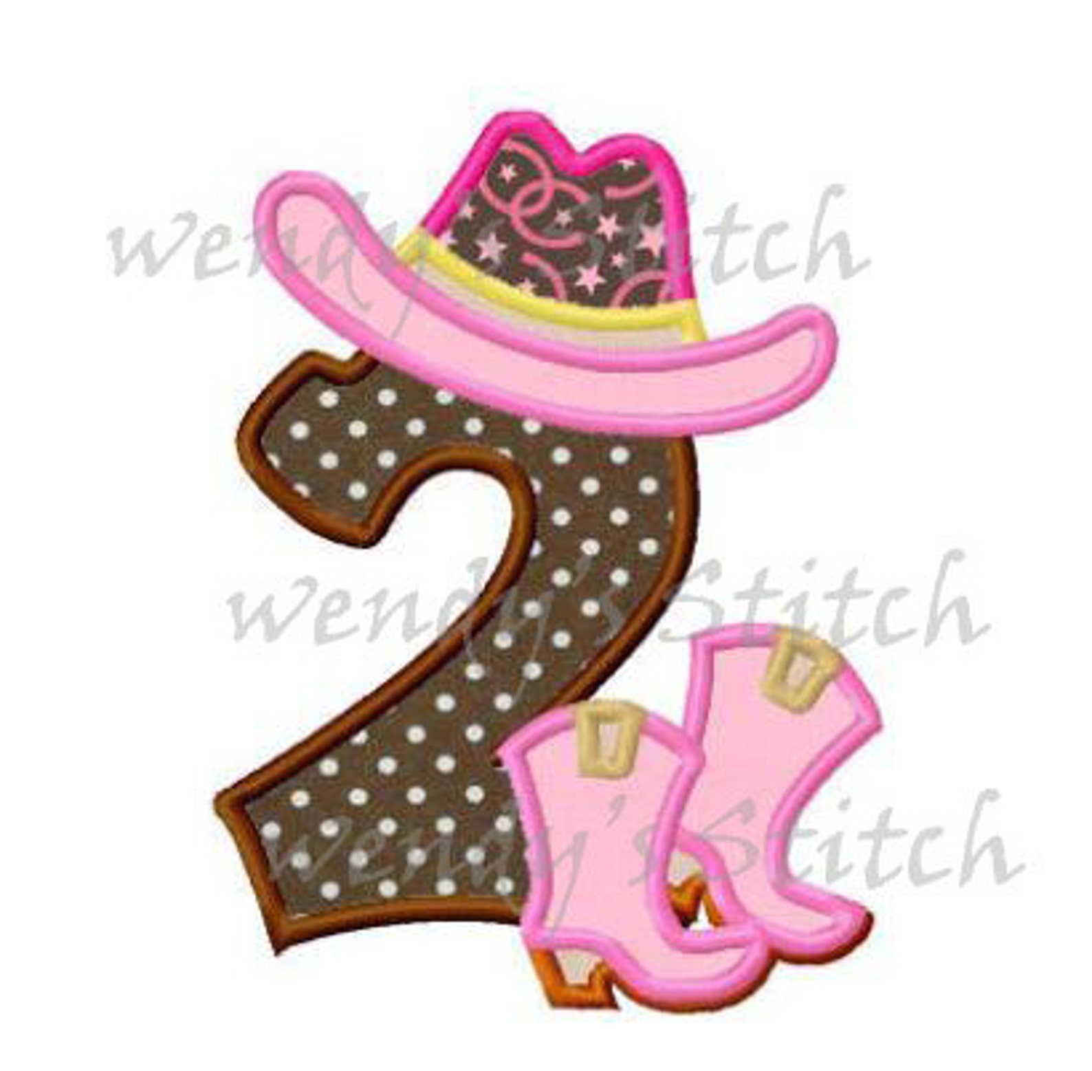 Cowboy Boots Number 2 Applique Machine Embroidery Designs - Etsy