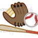 Baseball Sports Applique Machine Embroidery Design Digital Pattern - Etsy