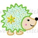 Hedgehog Applique Machine Embroidery Design Digital Pattern | Etsy