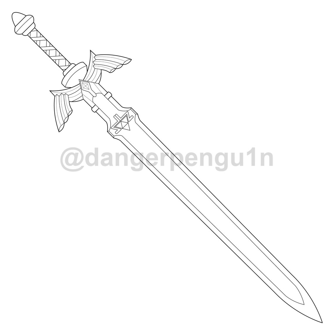 Master Sword Template PDF | Etsy