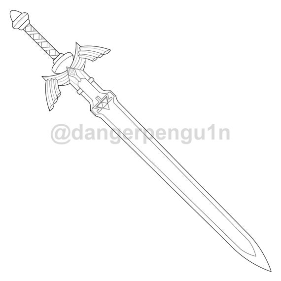 3+Easy Master Sword Papercraft Template Pdf - DarylJules
