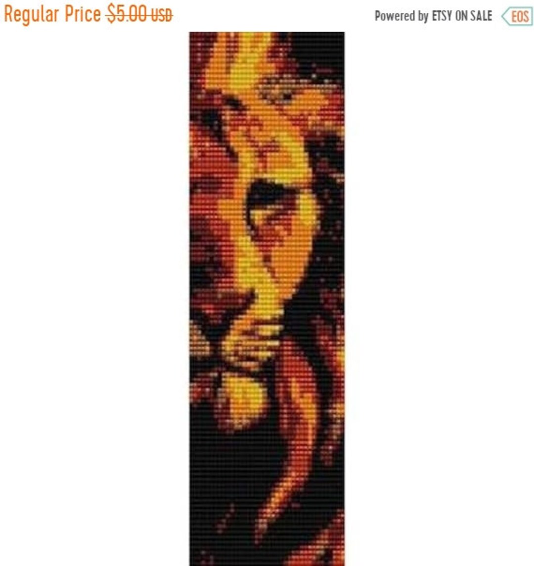 Instant Download Beading Pattern Peyote Stitch Bracelet Lion in Sunset ...