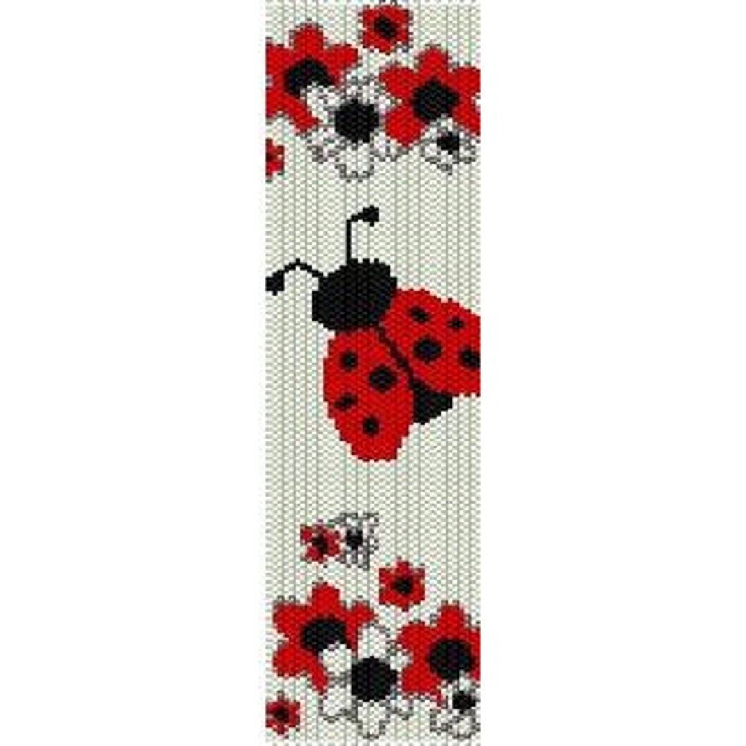 Instant Download Beading Pattern Peyote Stitch Bracelet Ladybug in ...