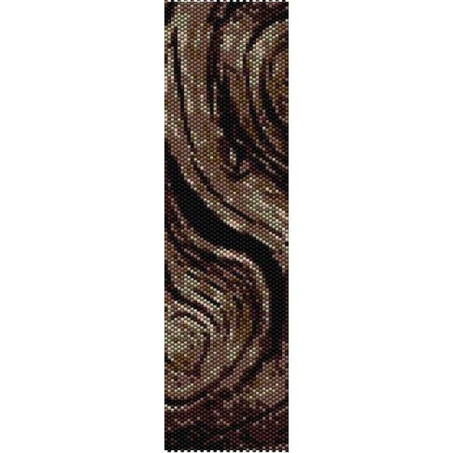 Instant Download Beading Pattern Loom Stitch Bracelet Chocolatte Wood ...