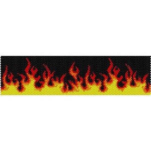 Instant Download Beading Pattern Peyote Stitch Bracelet Flames - Etsy