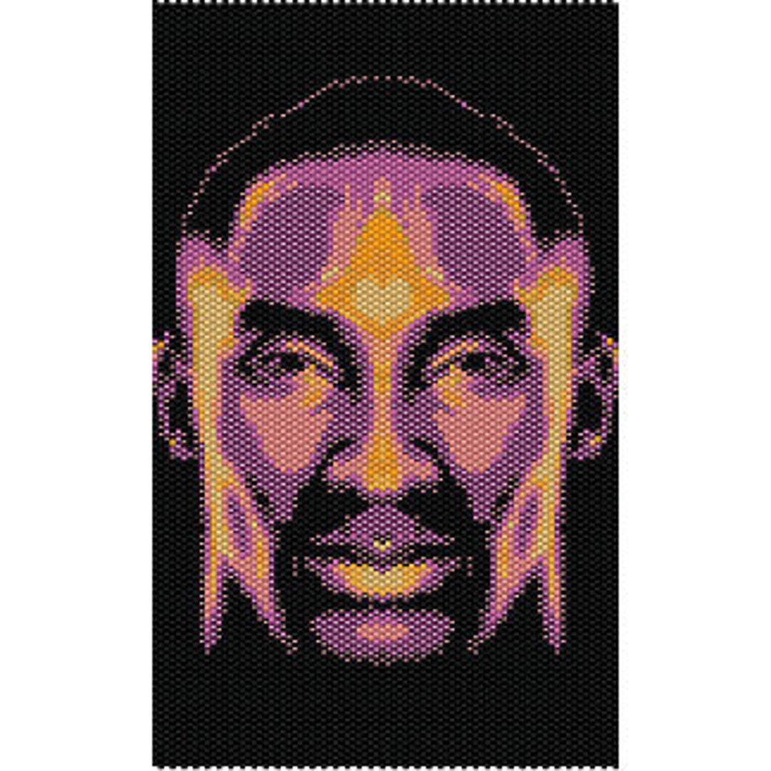 Instant Download Beading Pattern Loom Stitch Kobe Bryant Art Panel Seed ...