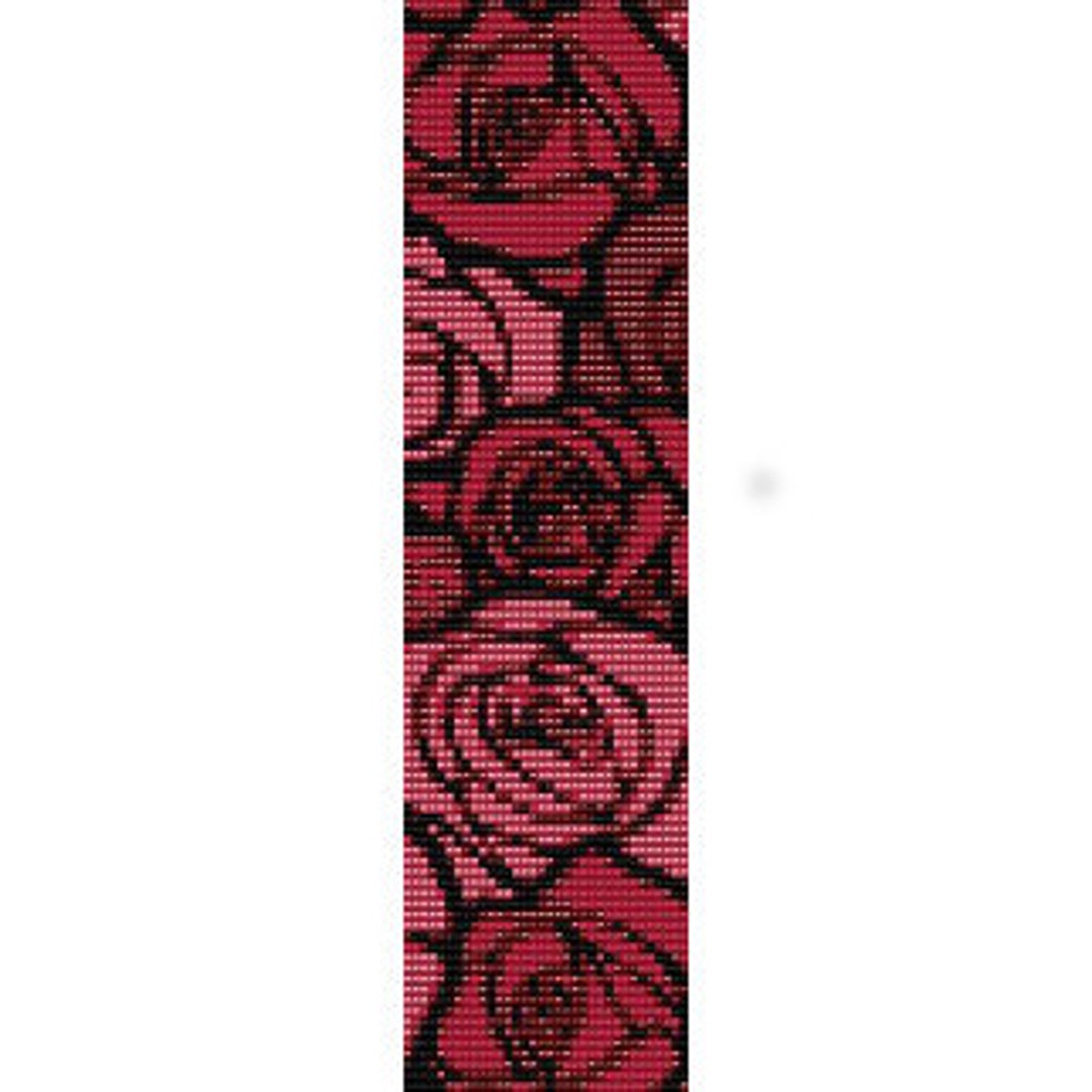 Instant Download Beading Pattern Loom Stitch Bracelet Roses Seed Bead ...