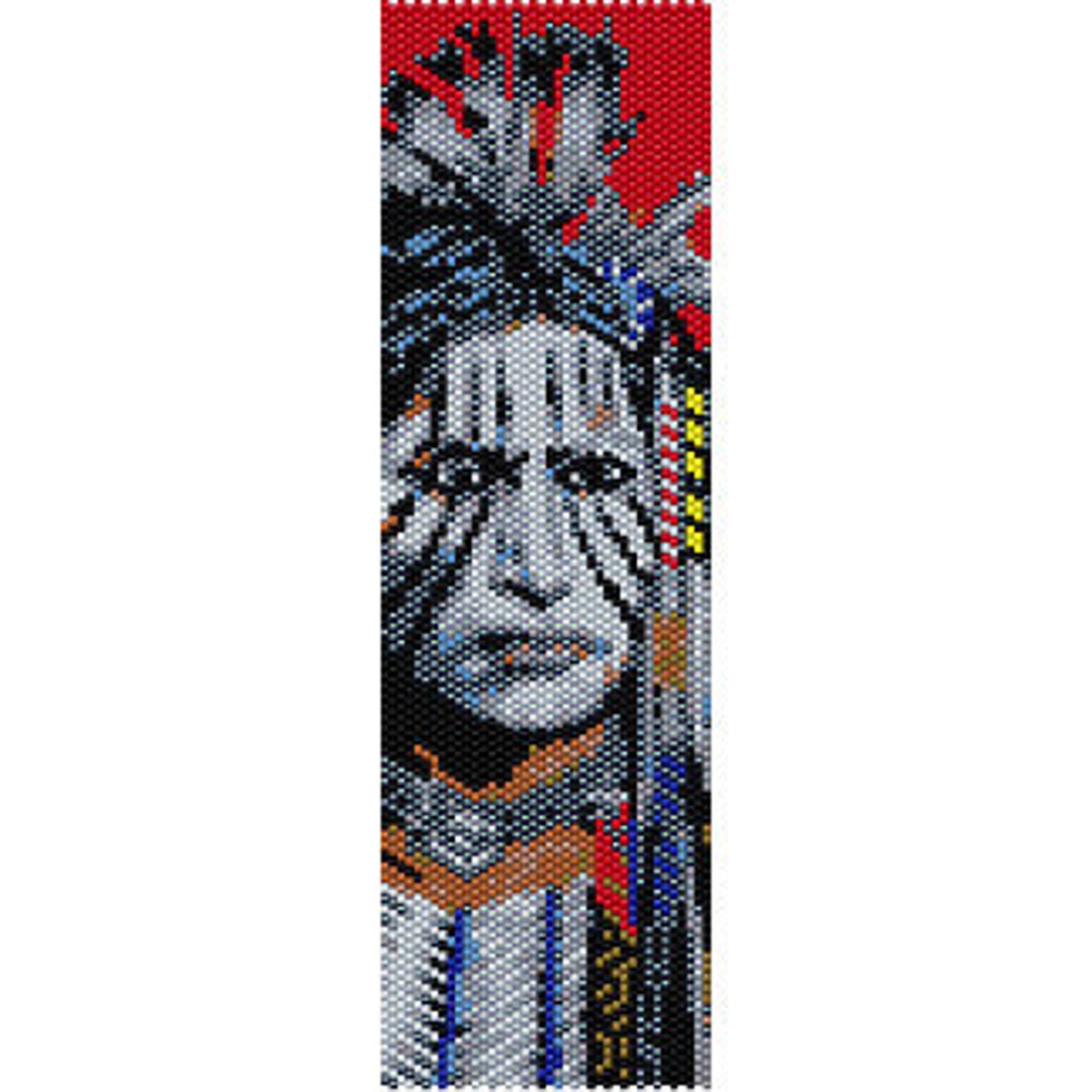 Instant Download Beading Pattern Peyote Stitch Bracelet Native Indian ...
