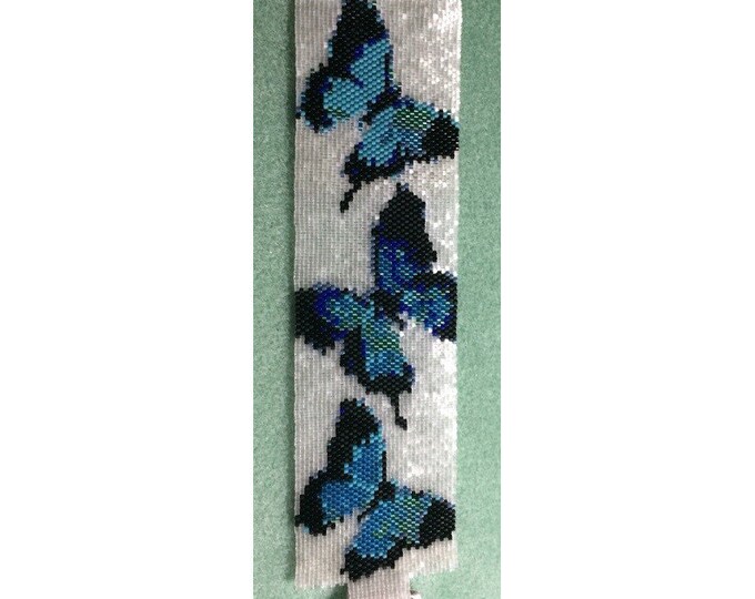 Bead Loom Pattern Golden Butterflies LOOM Bracelet Pattern in PDF ...