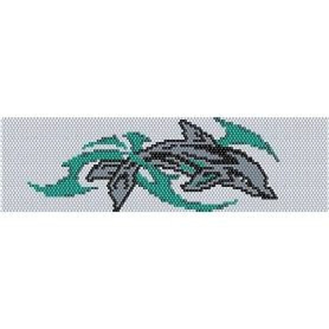 Instant Download Beading Pattern Peyote Stitch Bracelet Dolphin Seed ...