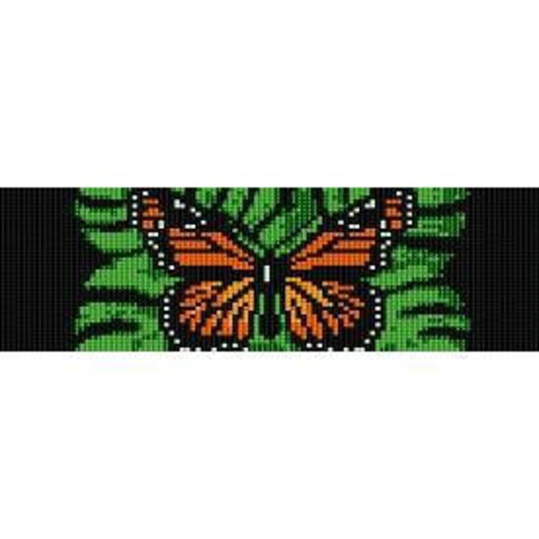 Instant Download Beading Pattern Loom Stitch Bracelet Monarch Butterfly ...