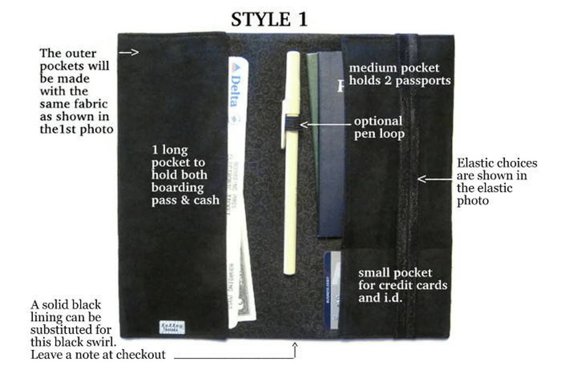 Travel Document Holder/ Passport and Boarding Pass Holder / - Etsy