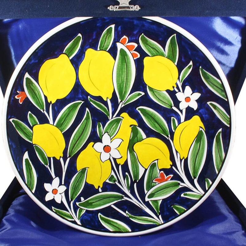 Ceramic Lemon Plate - Etsy