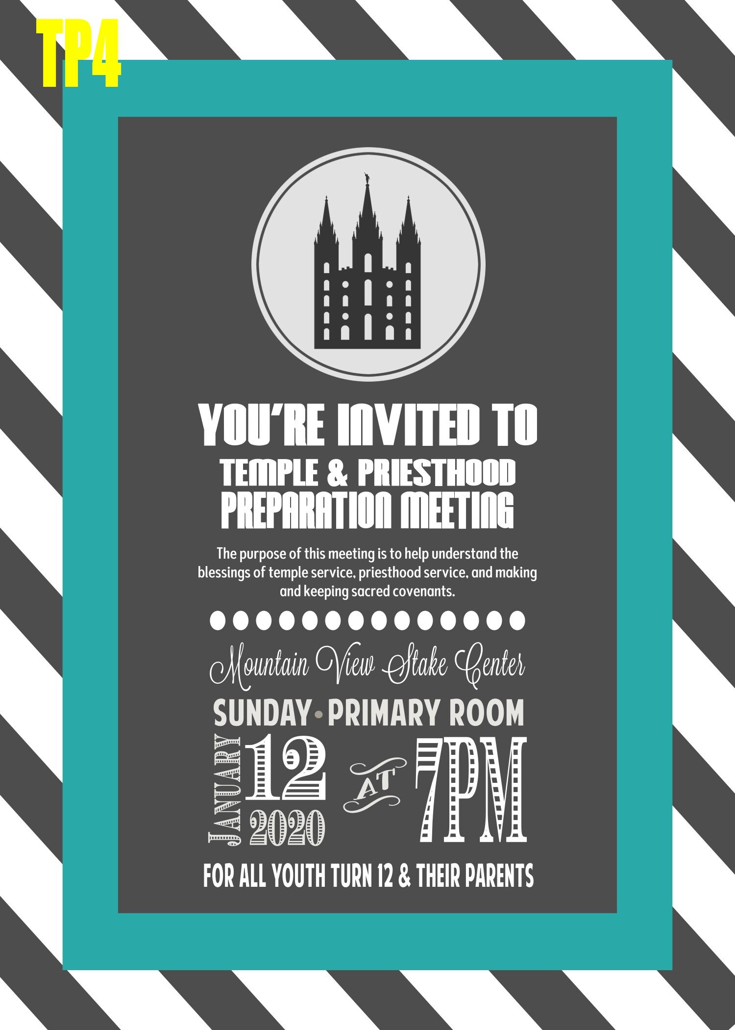 LDS Temple and Priesthood Preparation Invite **DIGITAL FILE** - Etsy