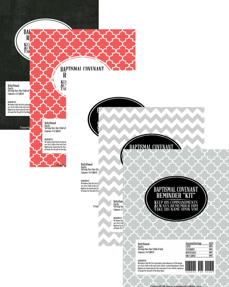 LDS Baptism Kit Kat Wrappers- INSTANT DOWNLOAD -candy Bar Wrappers ...
