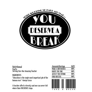 You Deserve a Break - Kit Kat Wrapper -candy Bar Wrappers – Printable ...
