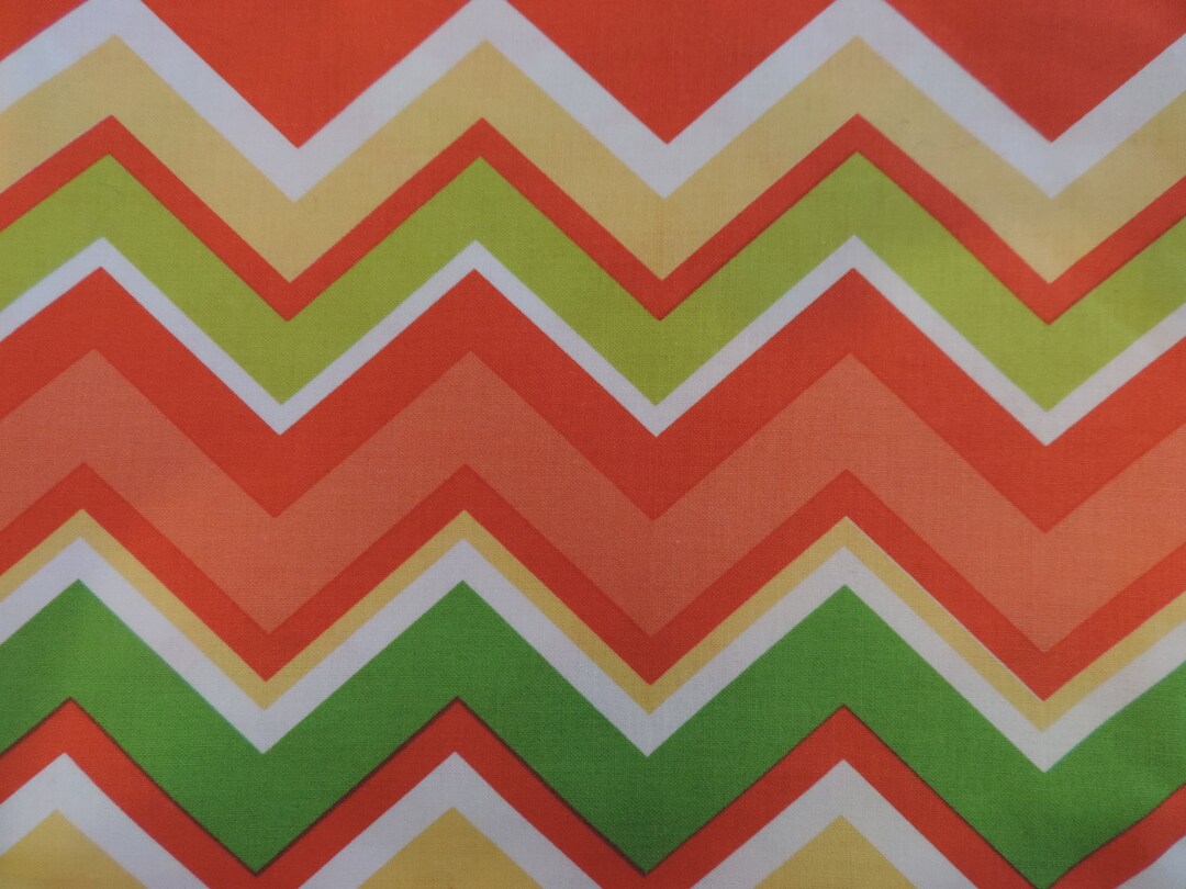 CHEVY by Michael Miller Fabrics ~ Fabric ~ Chevron in Citrus ~ Orange ...