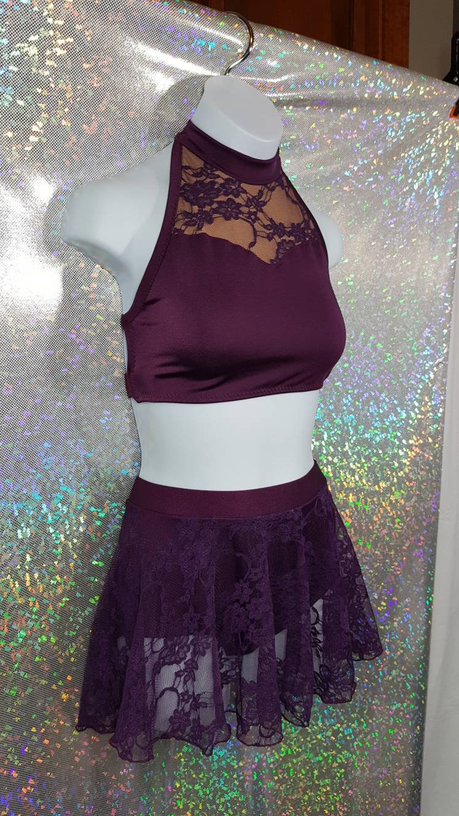 Style 8848 Lace Dance Costume With OPTIONAL BLING ANY - Etsy