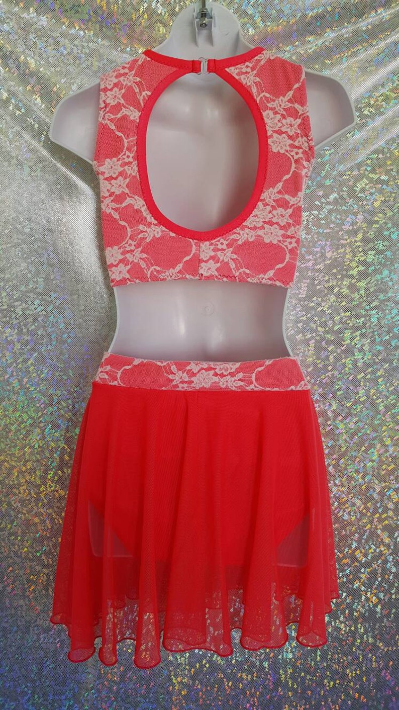 Style 8850 Lace Dance Costume with OPTIONAL Swarovski | Etsy