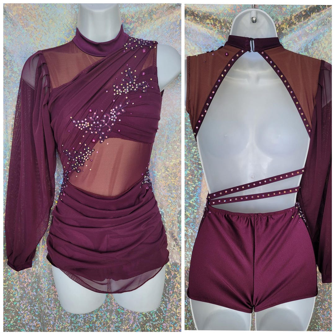 Style 2416 - Dance Costume With BLING!! Any Color! - Etsy