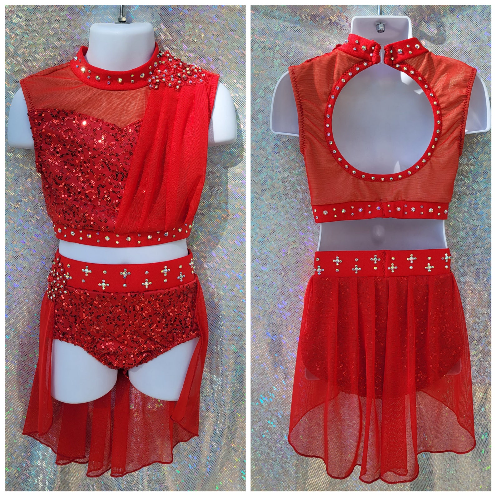 Style 2214 Adult Dance Costume With BLING ANY COLOR - Etsy