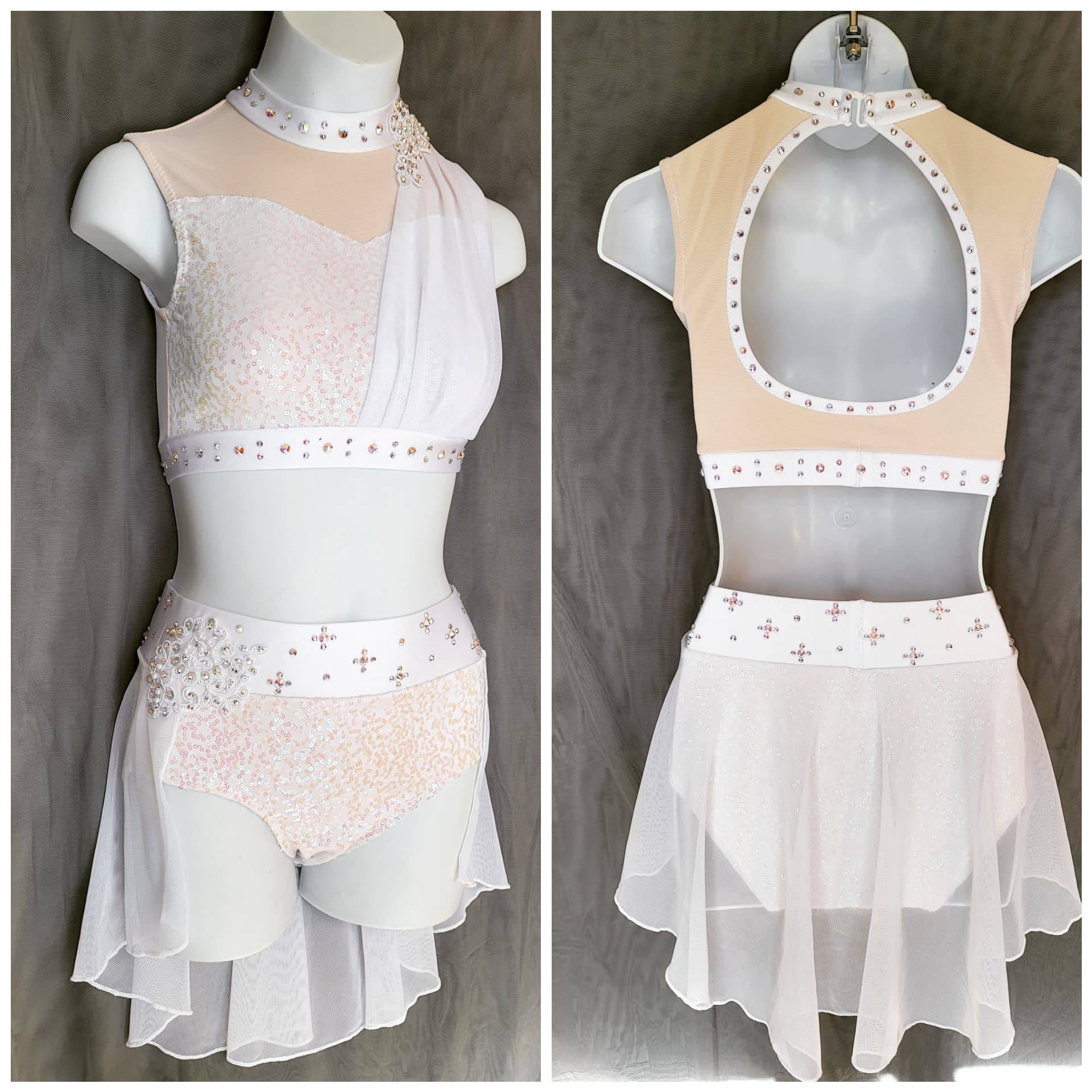 Lyrical Dance Costumes 2 Piece For Kids