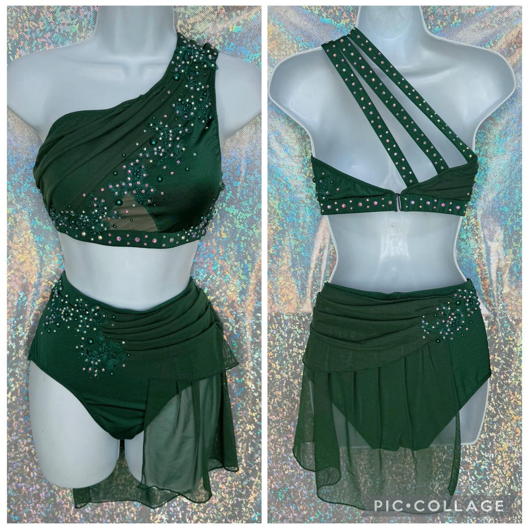 Style 2509 - Two Piece Lyrical Dance Costume With BLING!! ANY COLOR ...