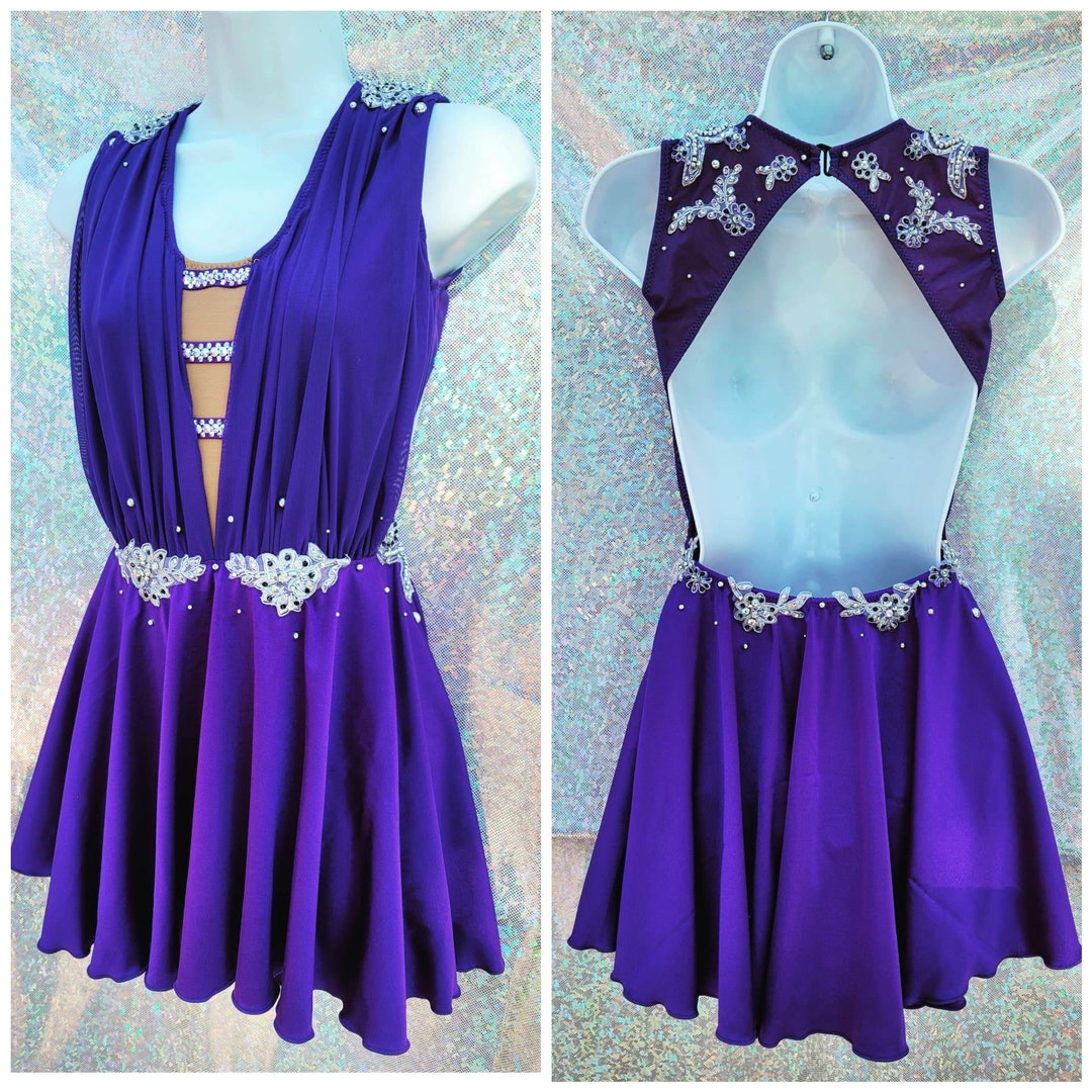 Style 2202 - Dance Costume With BLING!! Any Color! - Etsy