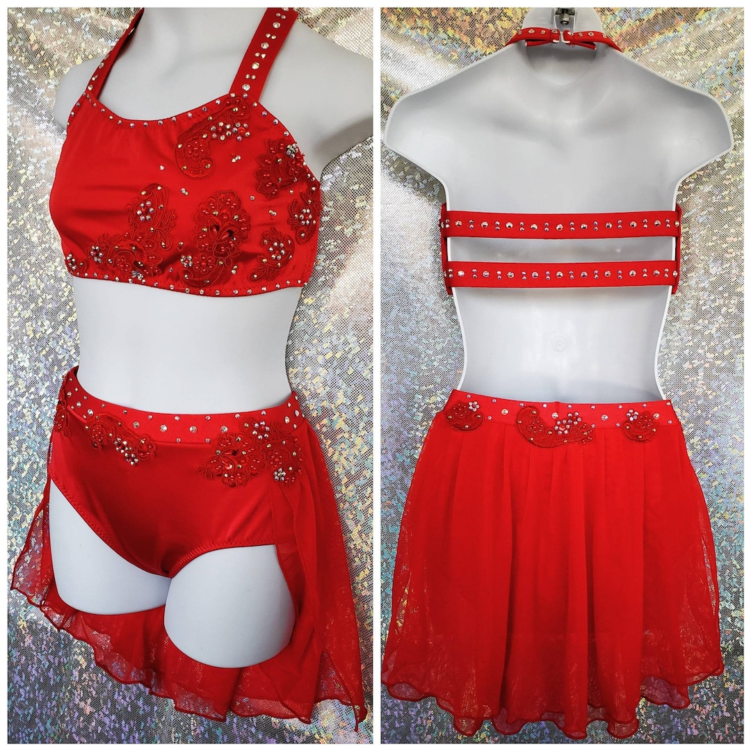 Style 8822 Dance Costume With BLING!! Any Color! - Etsy