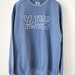 Split Varsity Block Letter Custom Embroidered Comfort Colors Sweatshirt ...